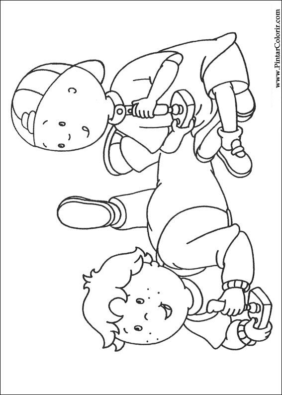 Colorir Pintar Ruca Caillou Ausmalbilder Colorear Imagens Printable ...